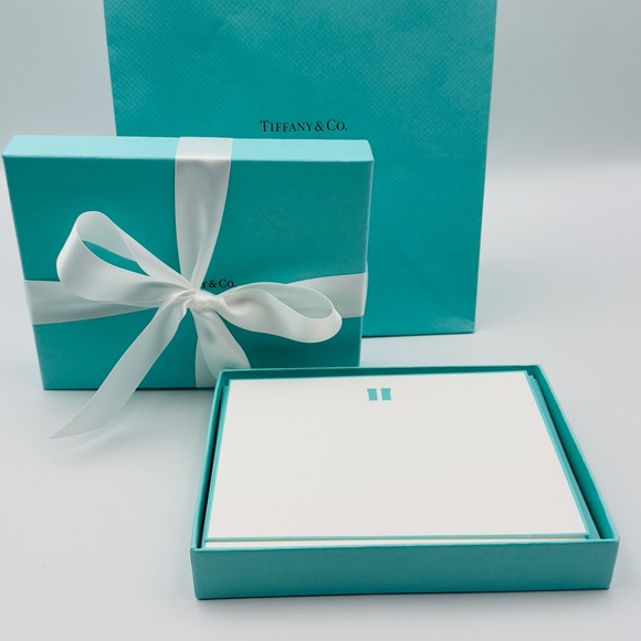 Tiffany & Co. | Office | Tiffany Co 2piece Gift Box Note Card Set W ...